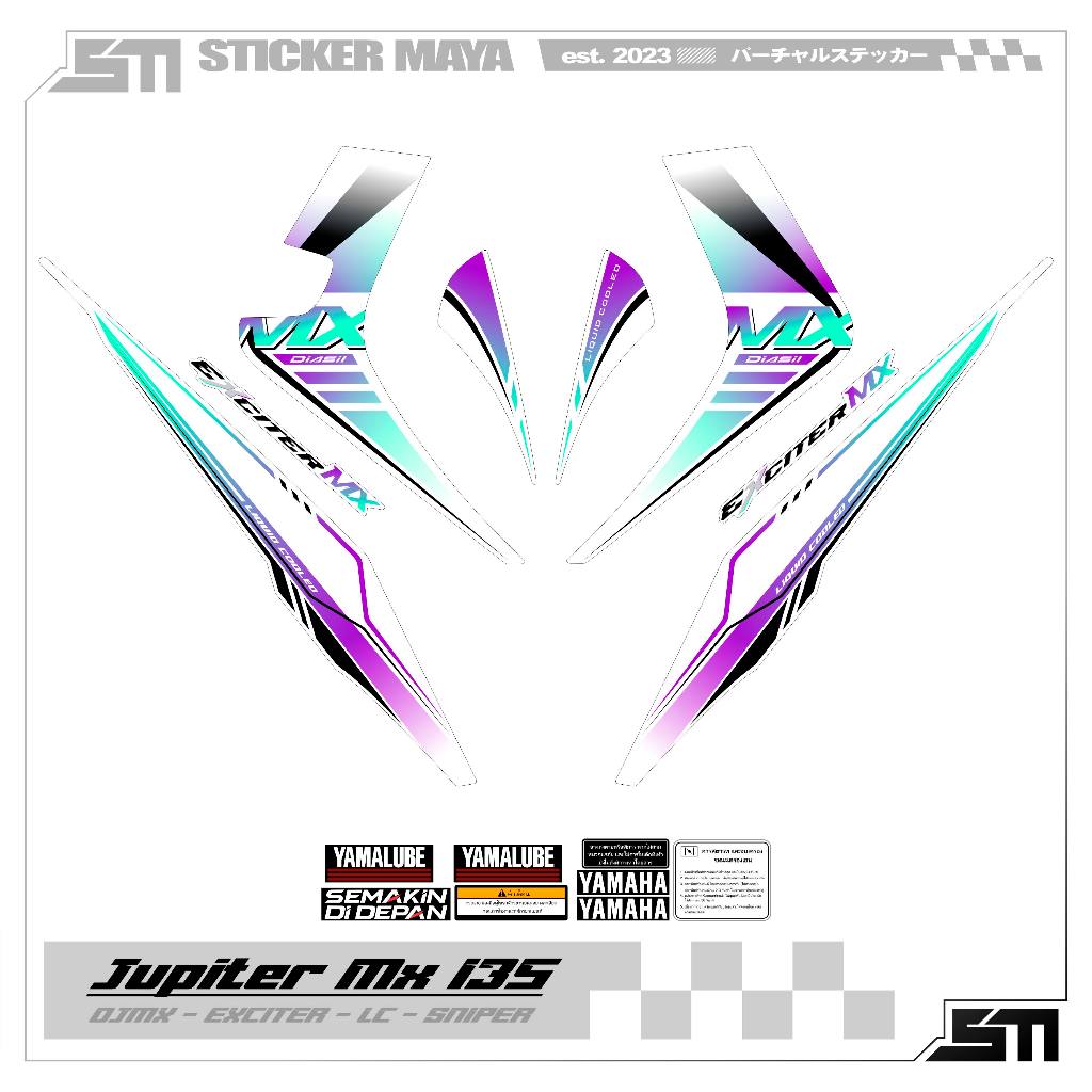 Striping MX LAMA 135 MOTIF 20 EXCITER / JUPITER MX OLD / OJMX STICKER ...