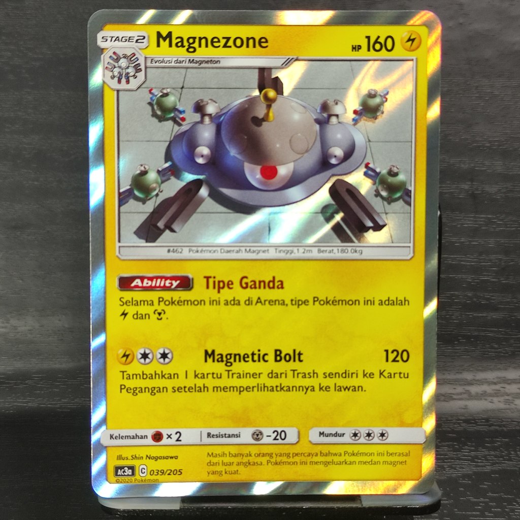 Pokemon Magnezone Card - ELECTRIC - regC 039/205 AC3a Holo Foil ...