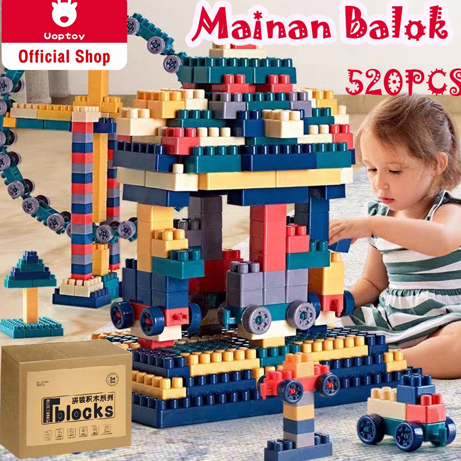 SALEE Uoptoy 56PCS Children's Block Toys Large Building Blocks ...