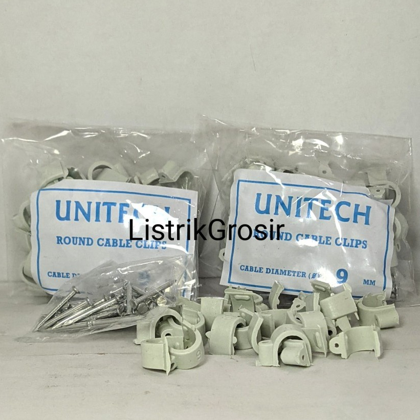 Unitech / Yoko Concrete Nails Cable Clamps No. 6mm 7mm 8mm 9mm 10 mm ...