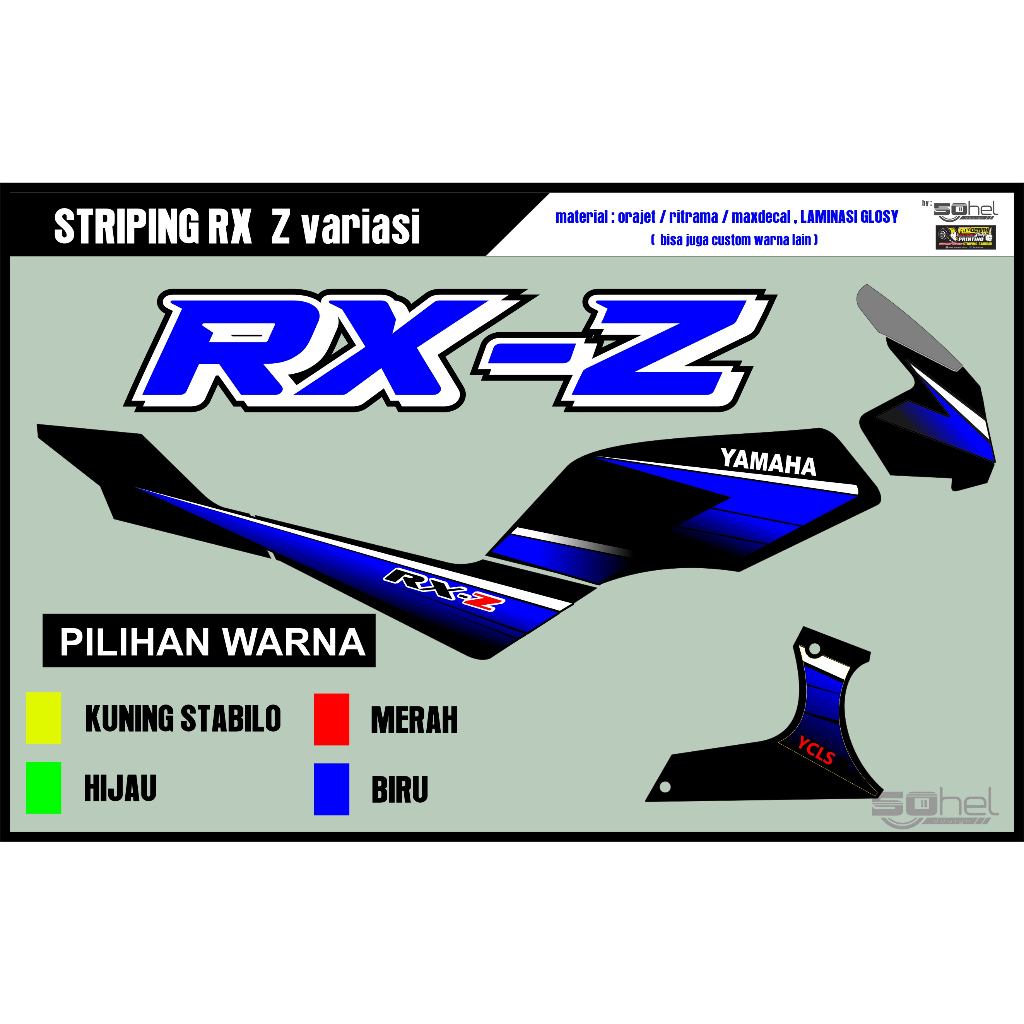 Yamaha RX Z Striping Variations | Shopee Philippines
