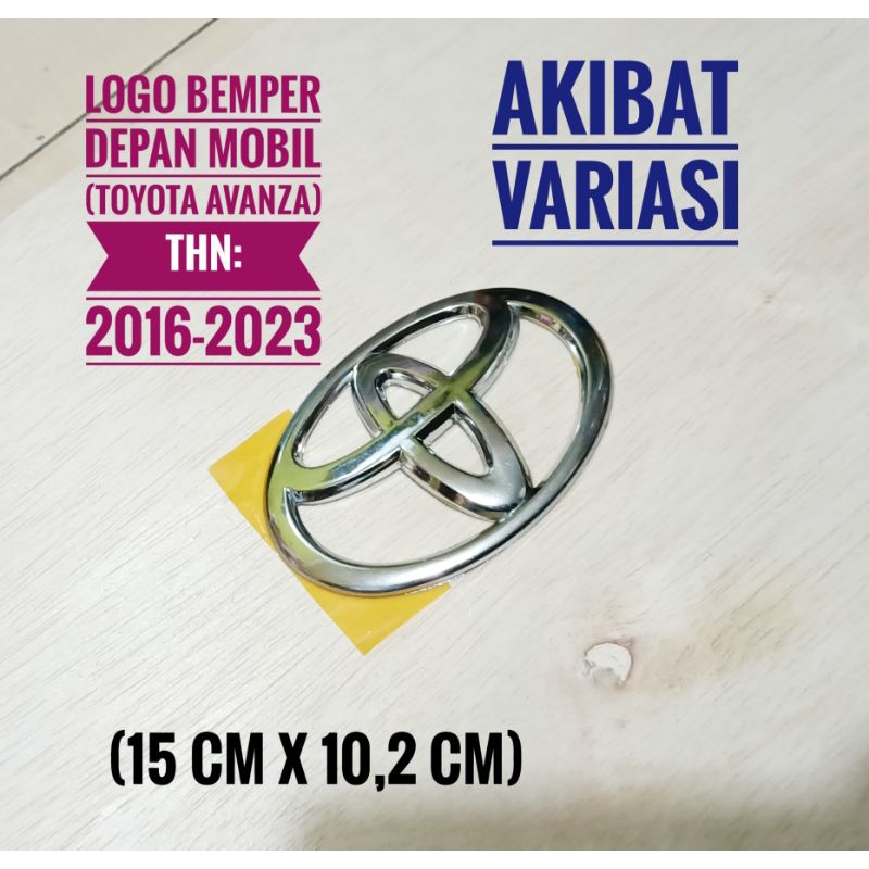 2016 2023 Toyota Avanza Car Front Logo All New Avanza Front Bumper Logo ...