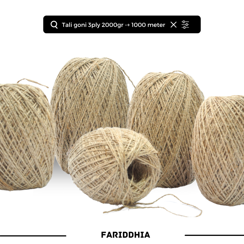 Jute Rope Hemp Rope Hemp Rope Yarn 3ply 3mm 2000gram Pineapple | Shopee ...