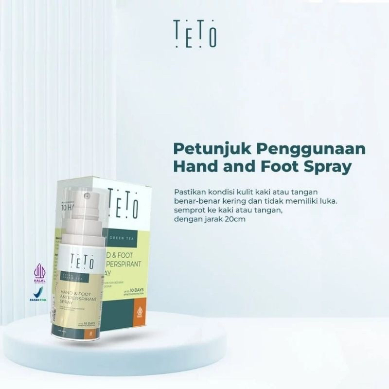 Teto Hand & Foot Antiperspirant Spray 30ml | Shopee Philippines
