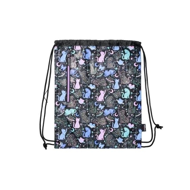 (ORIGINAL) Smiggle Wild Side Drawstring Bag with Zipper Pocket ...