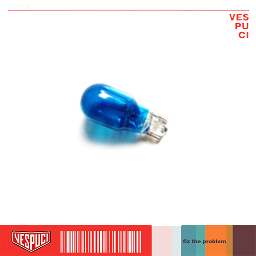 T10 12V-5W Color Speedometer Bulb biru for Vespa S LX LXV GT 200 Model ...