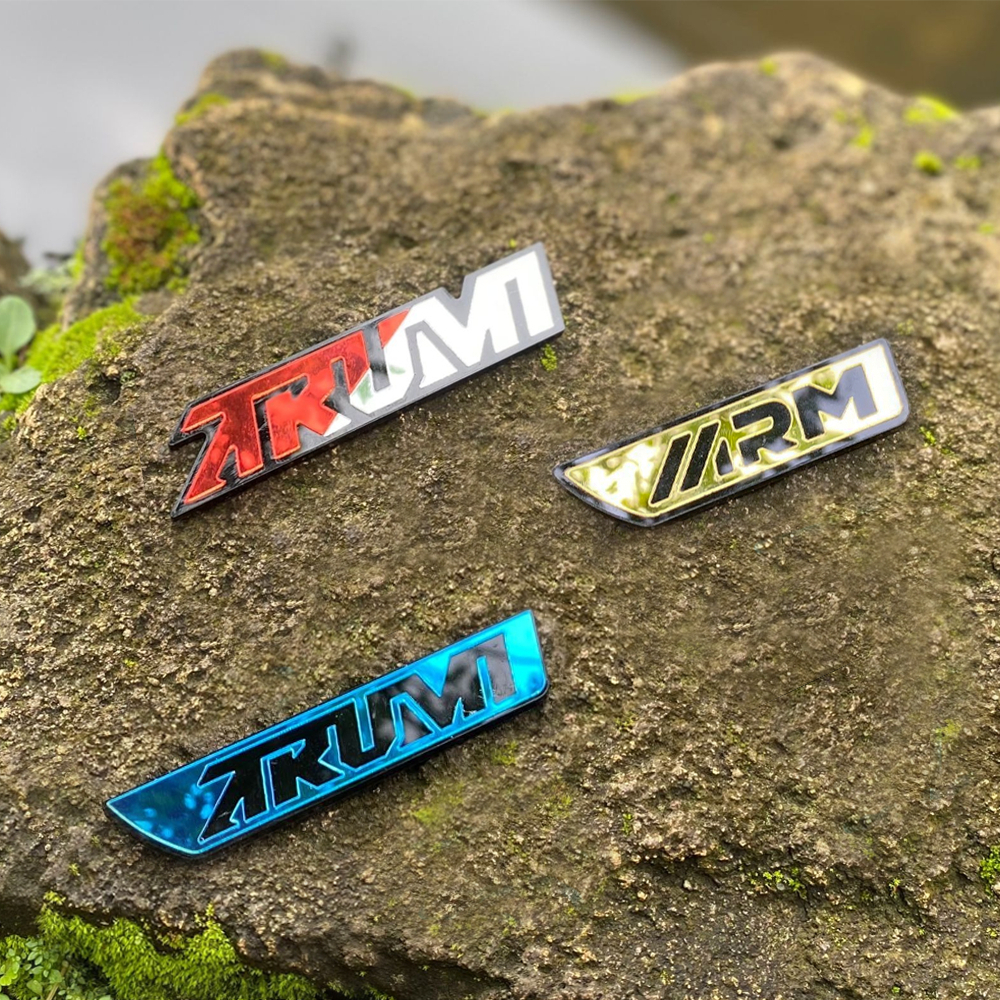 3D Embossed Acrylic ARM and ARUMI Logo Motorcycle Emblems | Shopee ...