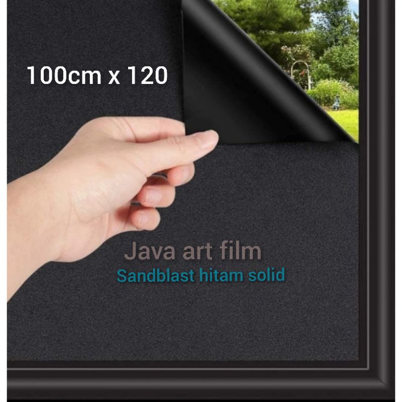 HITAM Glass stickers/black sandblast stickers/100% solid glass stickers ...