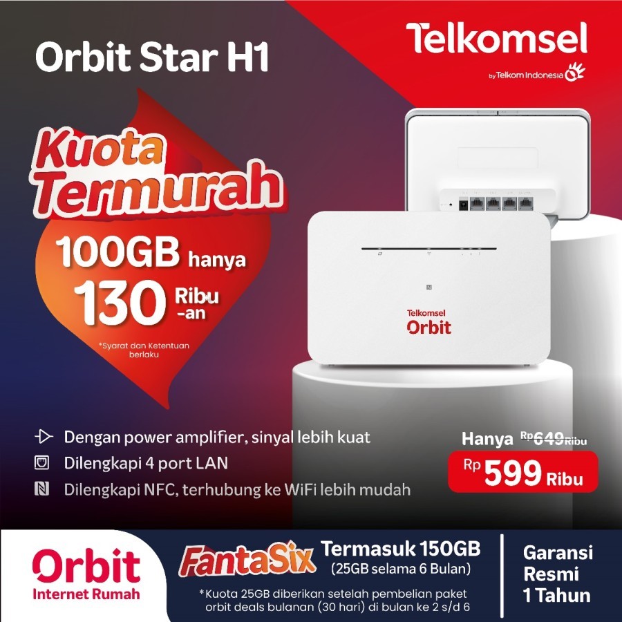 Telkomsel ORBIT STAR H1 HUAWEI B311 WIFI MODEM HOME ROUTER 4G | Shopee ...