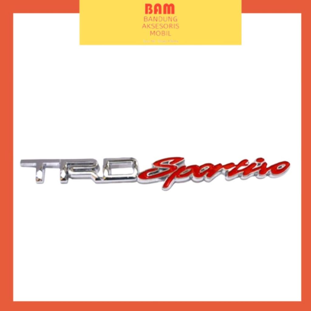 MERAH TRD Sportivo Chrome Red Car Logo Emblem | Shopee Philippines