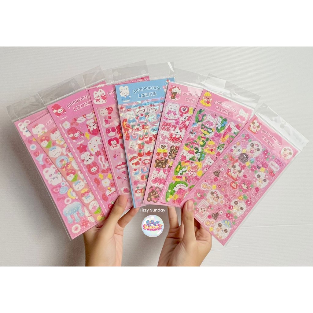 CUTE STICKER / CAN CHOOSE / DECO STICKER / KAWAII GLITTER STICKER ...