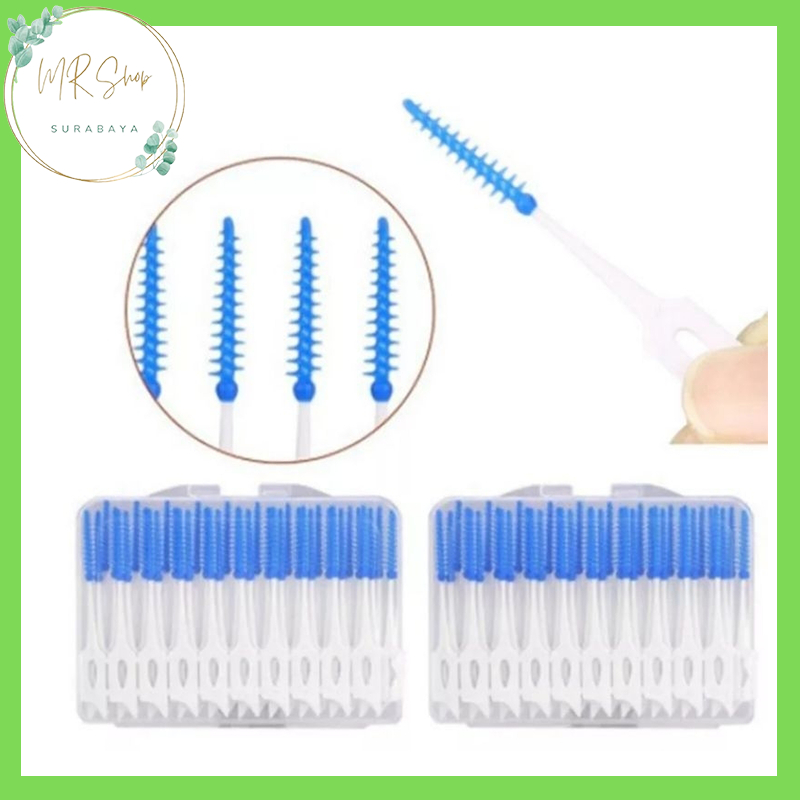 Interdental Brush Brush Between Teeth Braces Ortho Toothpick Toothpick ...