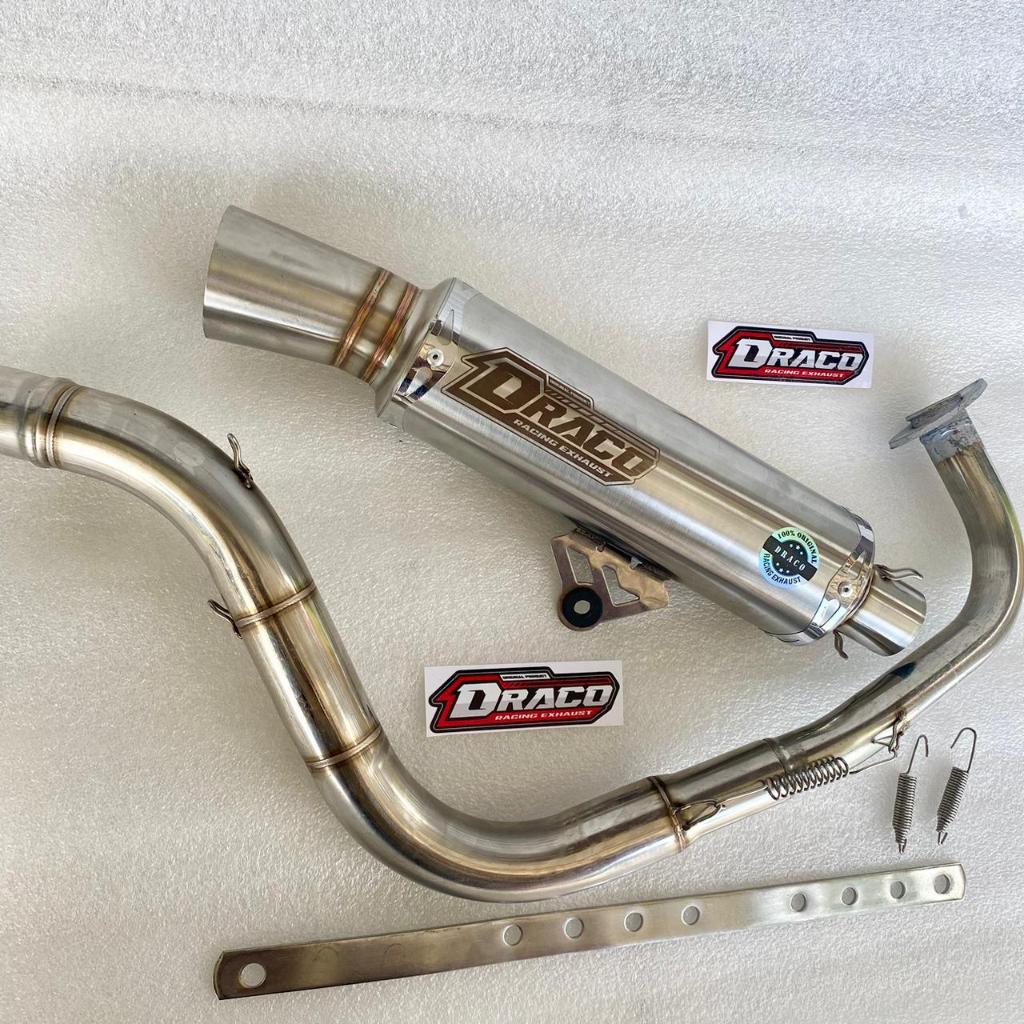 Original Draco Racing Exhaust Fullset for Vario Beat Mio Nmax Aerox Etc ...