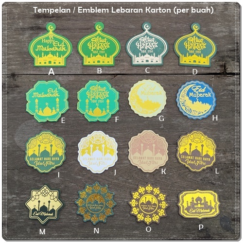 Alb-284 : Cardboard Eid Stickers / Emblems (per piece) | Shopee Philippines