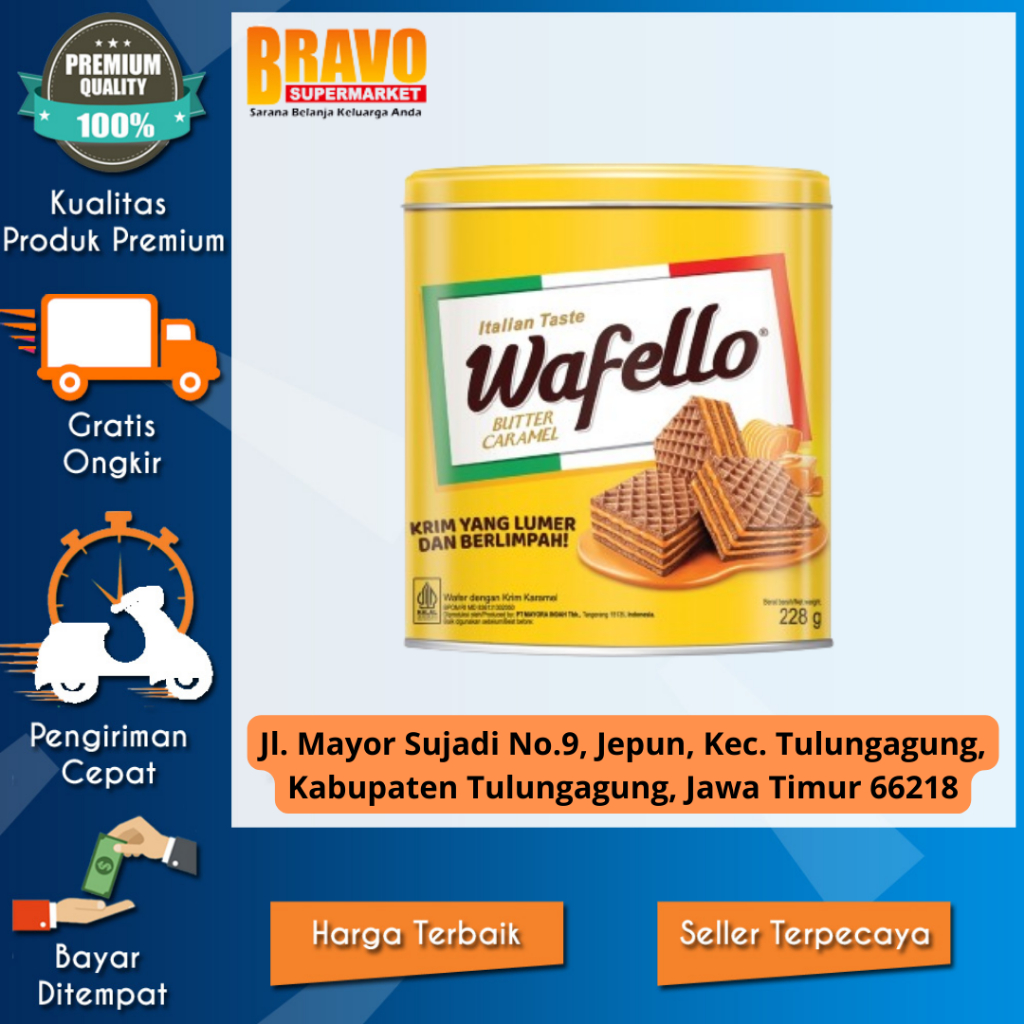 Bravo Supermarket Tulungagung - Wafer Waffle Butter Canned Caramel ...
