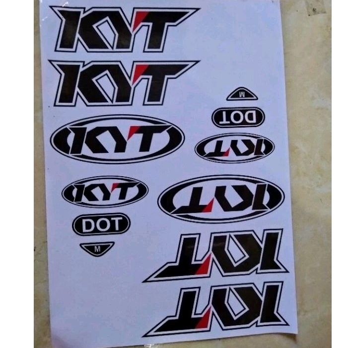 Kyt logo Sticker 1 Pack full set | Shopee Philippines