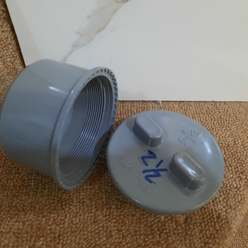 Art M45Y CLEAN OUT 25 INCH CO 2 12 Dop Drat 2 12 PVC Pipe Cap 25 rubber ...