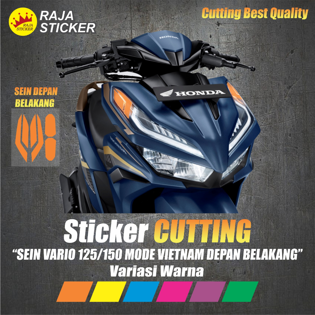 Vario 125/150 turn signal cutting stickers for front and rear ...