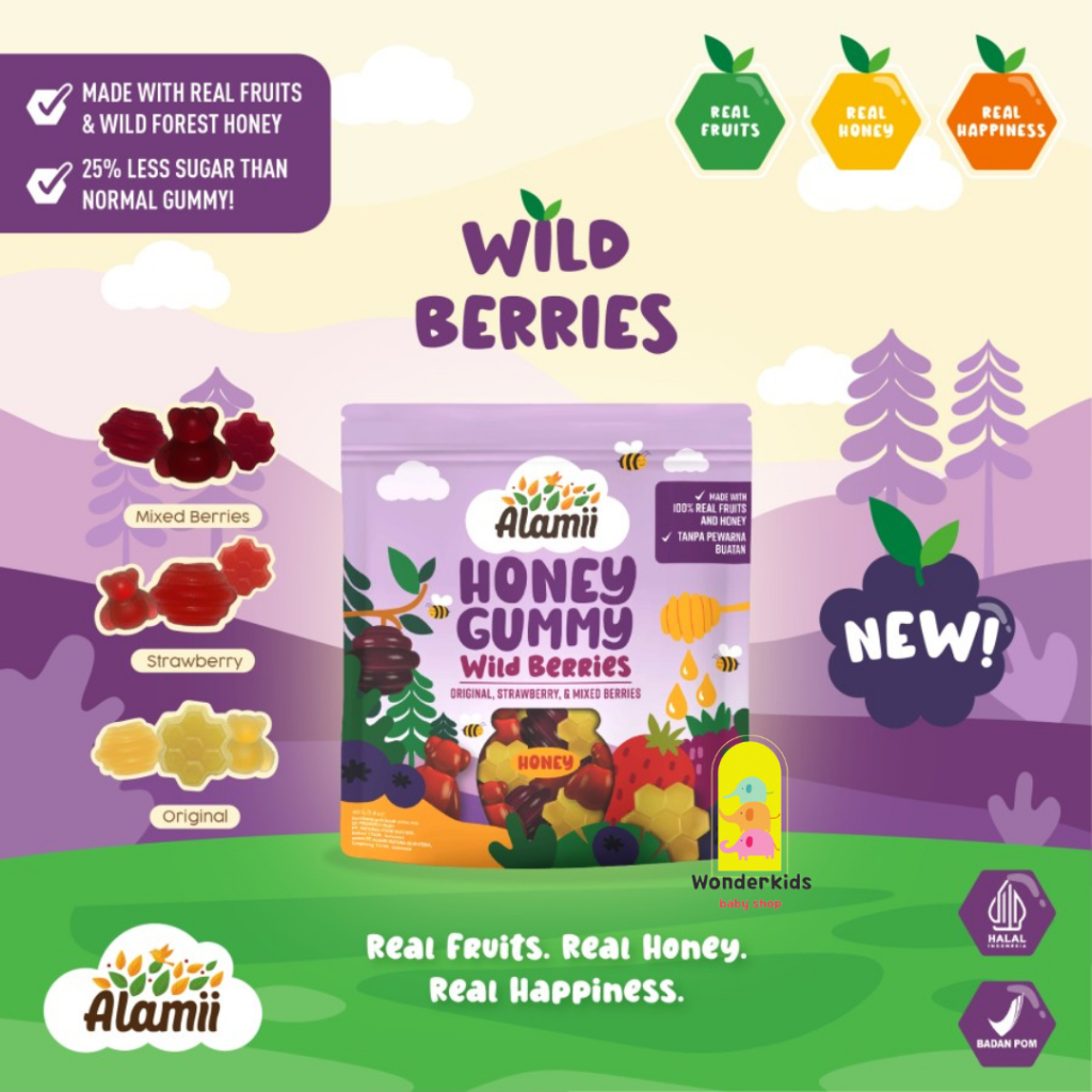 Alamii Honey Gummy - Wild Berries (40G) | Shopee Philippines