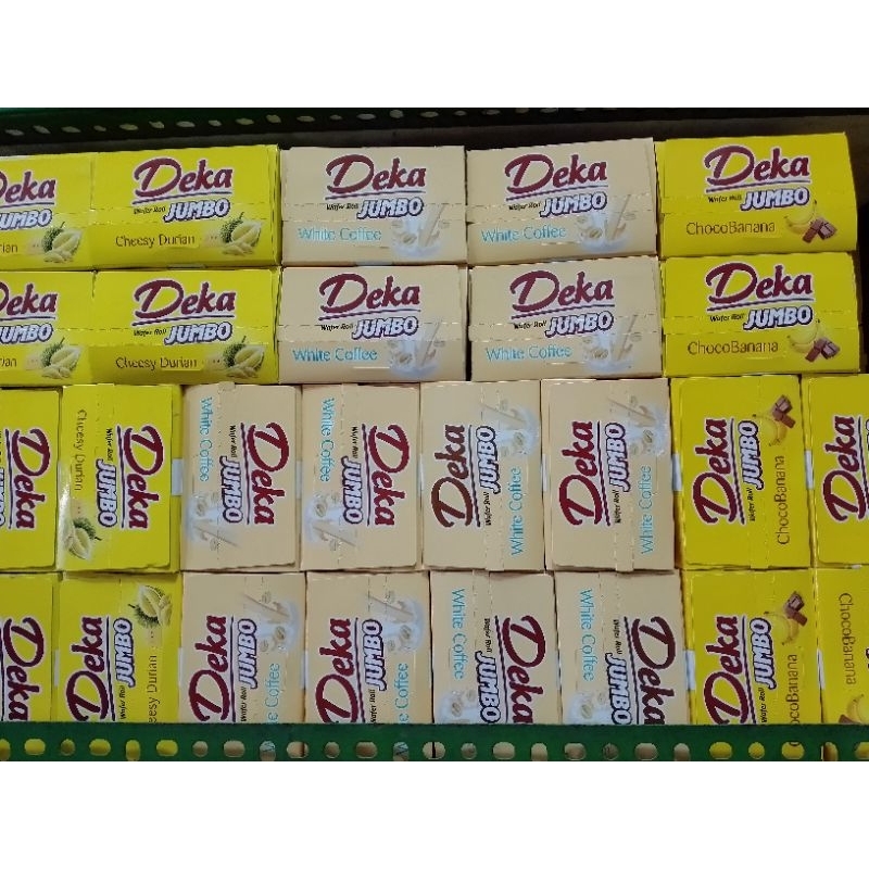Deka wafer roll Jumbo box contains 20 | Shopee Philippines