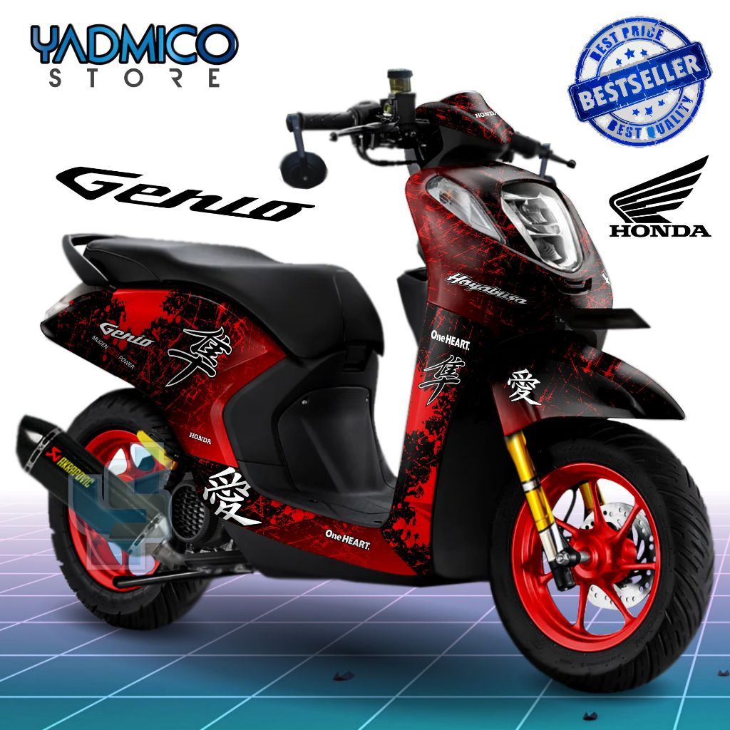 Genio Full Body Decal - Honda Genio Full Body Motorcycle Sticker ...