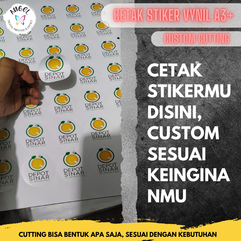 A3+ Vinyl Sticker Waterproof Product Packaging Label (Custom Cutting ...