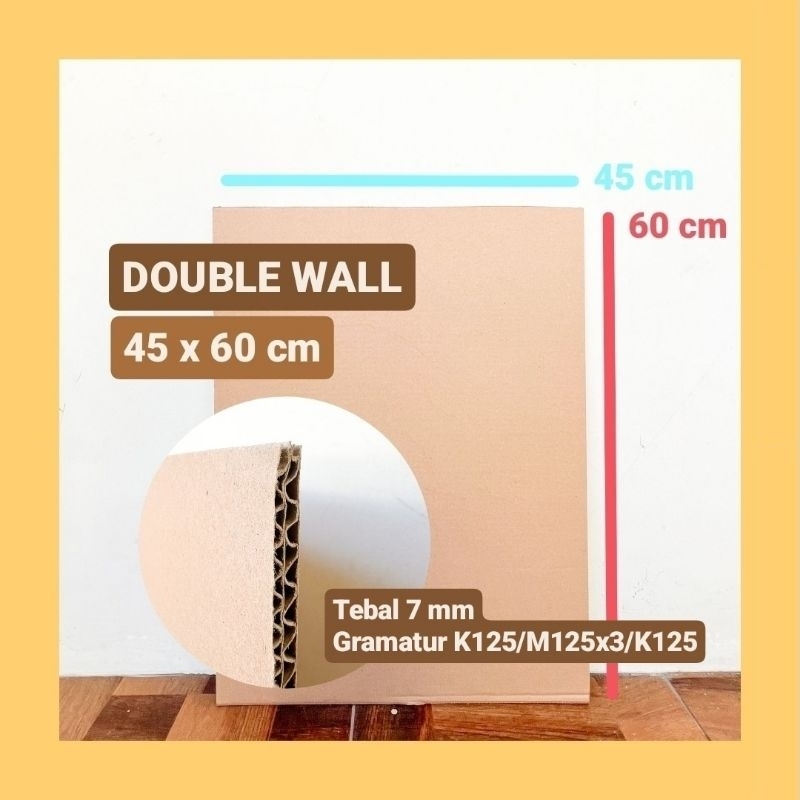 Double wall cardboard sheet 45 x 60 cm, 7mm thick, cardboard sheet packing | Shopee Philippines