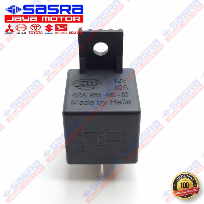 4-pin (4-Pin) Foot Relay 12V 30A - Hella Original HLA.R12V-4P sja ...