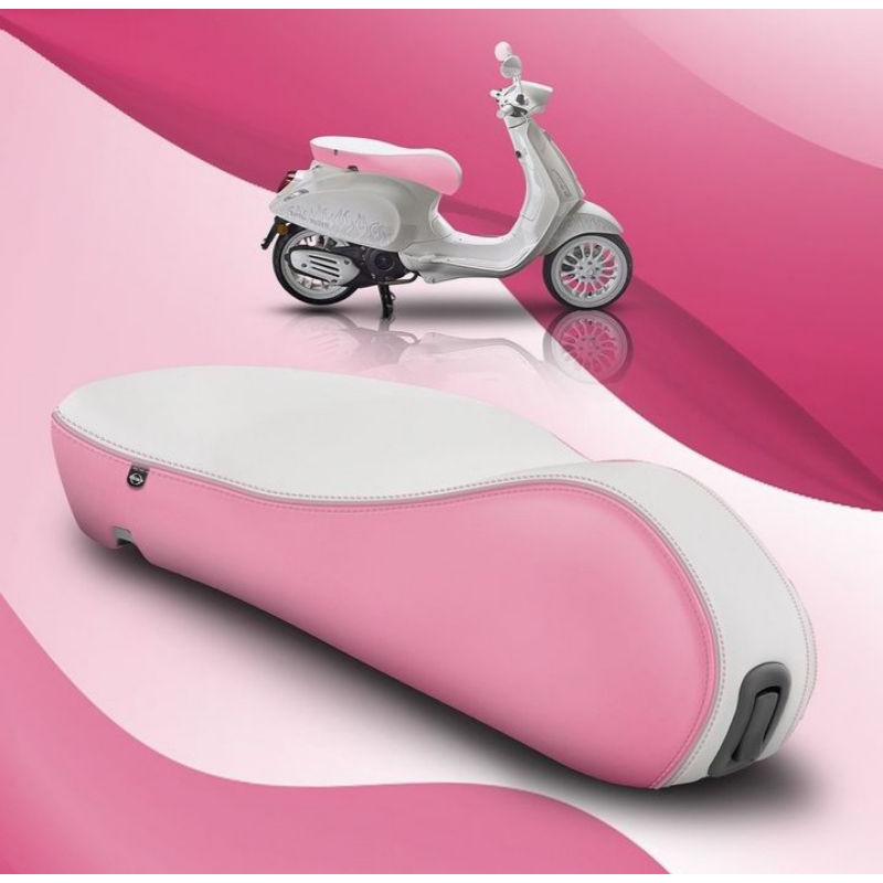PUTIH Vespa sprint leather seats, primavera mbtech white mix pink ...