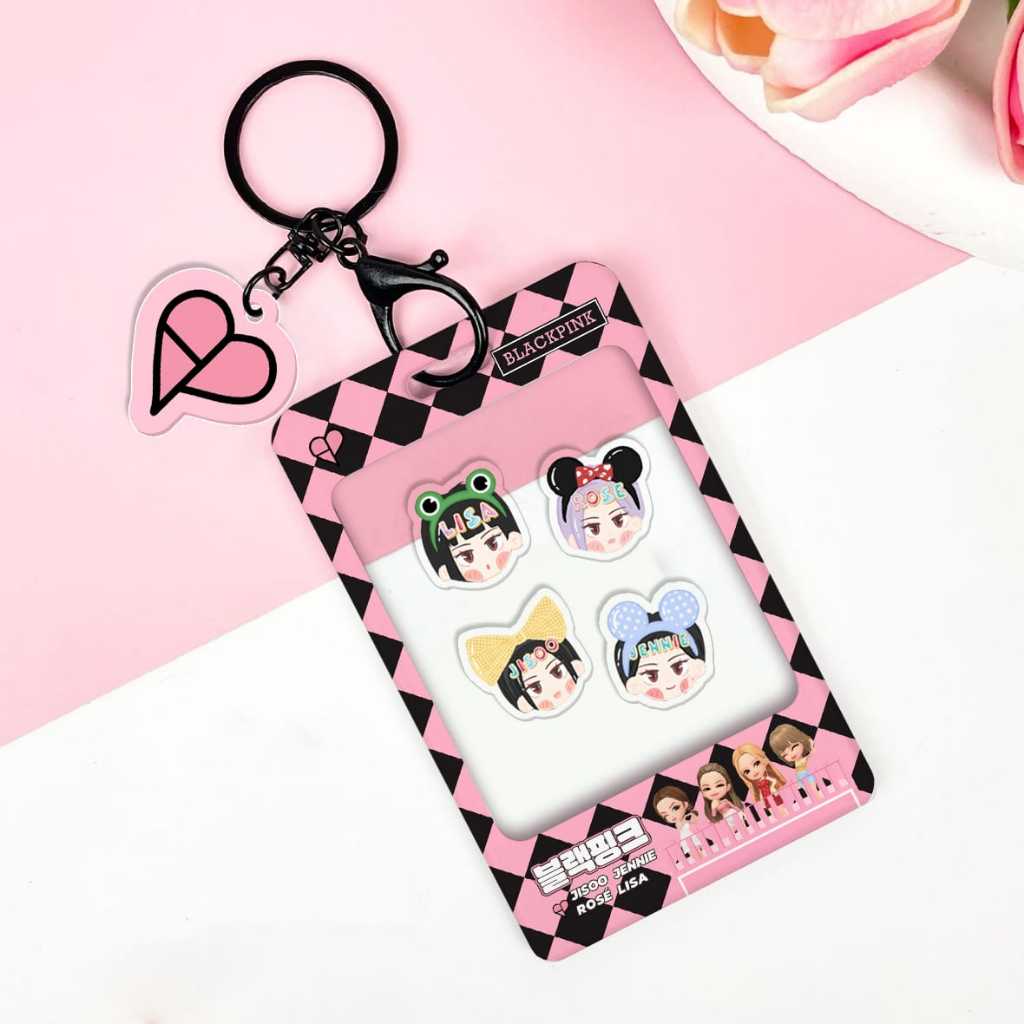 Photocard Holder Shaker Kpop Acrylic ID Card Name Tag BTS Blackpink ...