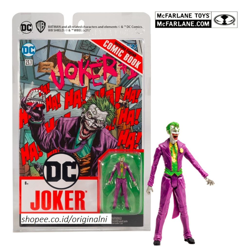 Mcfarlane Joker Action Figure The Joker Comic Original | Shopee Philippines