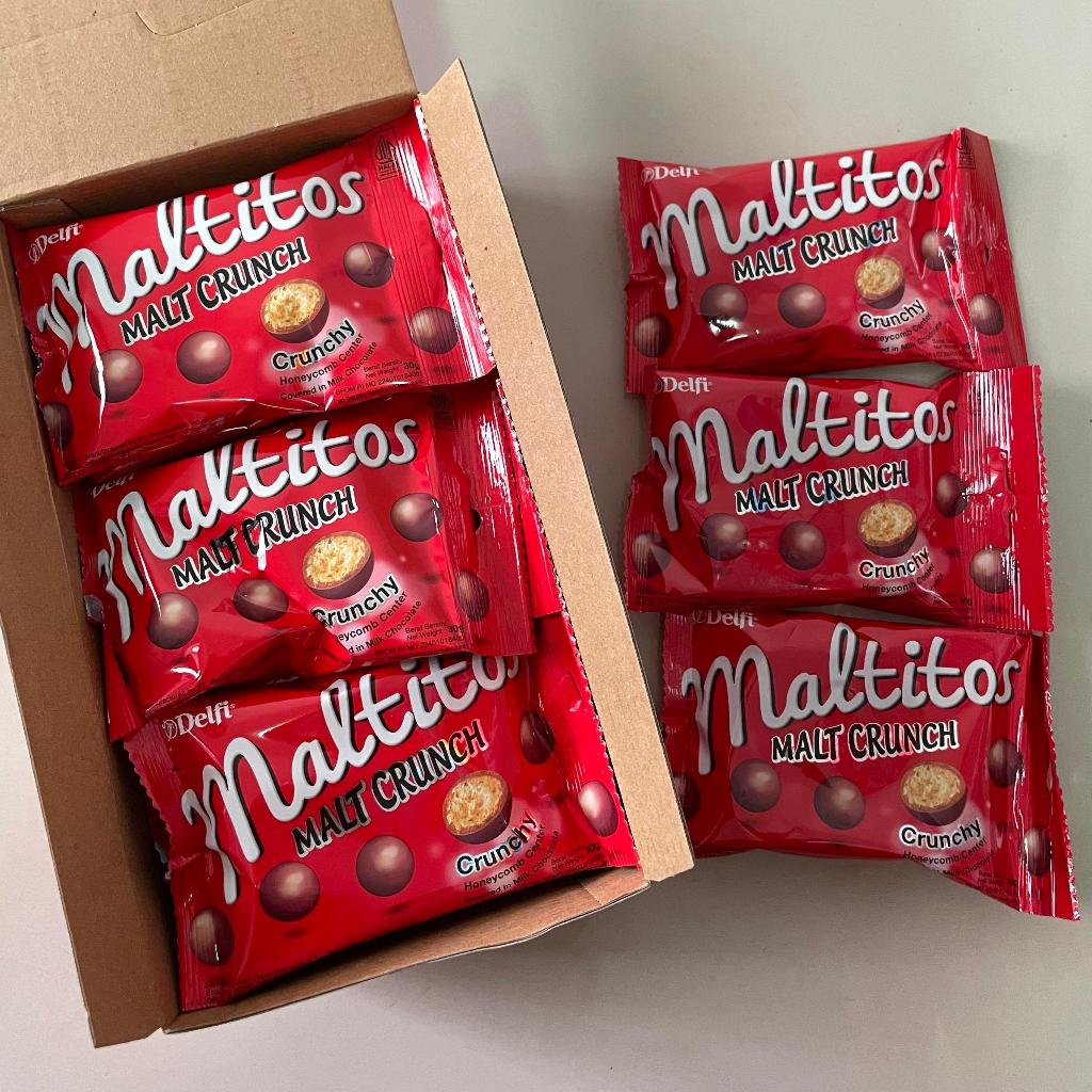 Chocolate DELFI MALTITOS MALT CRUNCH 28 GRAM (1 PC ) | Shopee Philippines