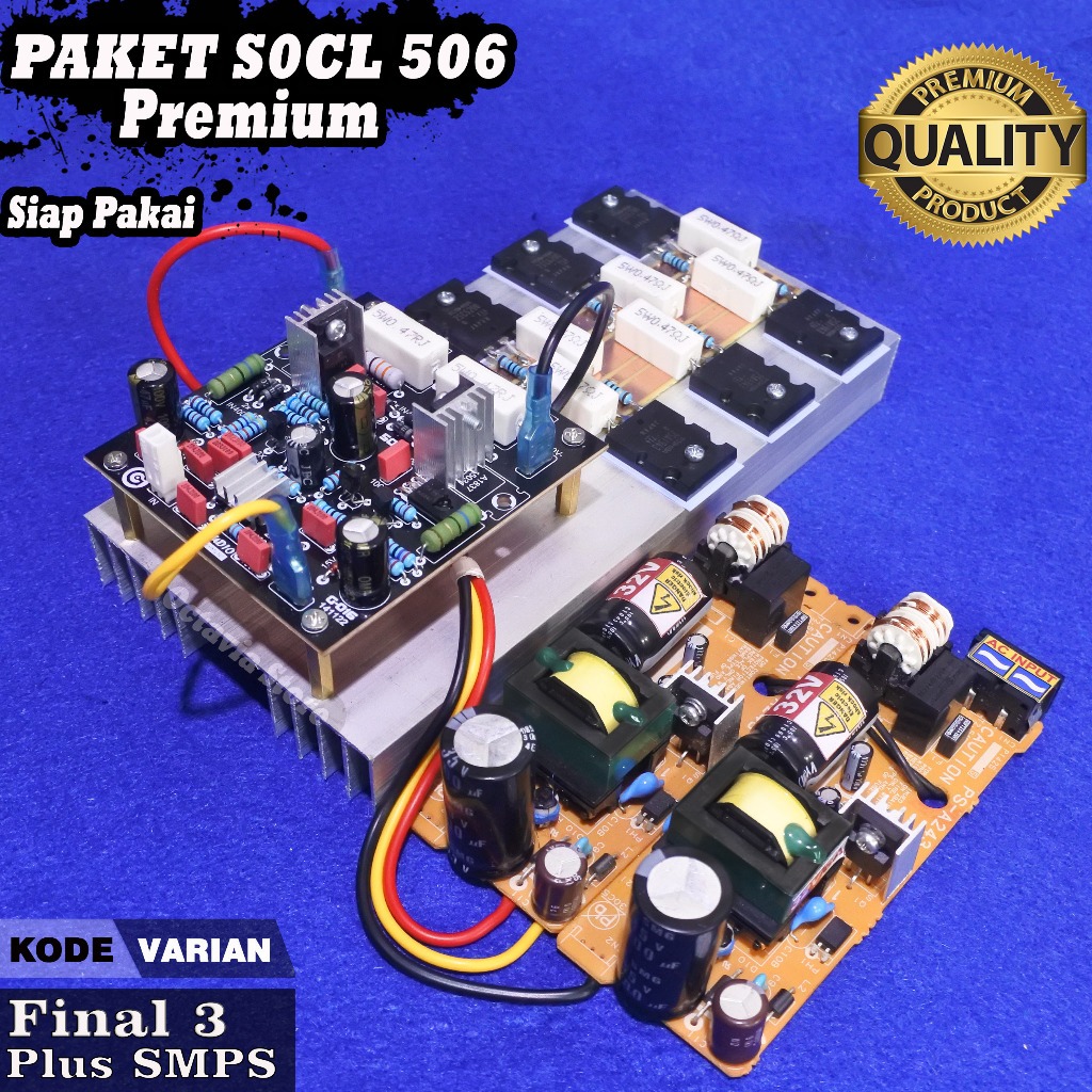 SOCL 506 Power Kit Set of 3 Finals (Complete Set) Plus SMPS 5A PURE | Shopee Philippines