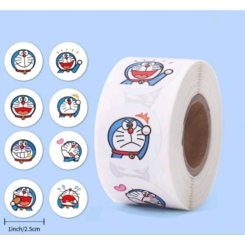 Doraemon Sticker Animated Cartoon Blue Cat Anime Disney Paper Craft ...