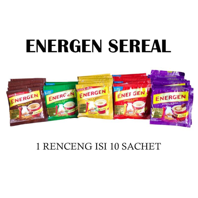 Energen Cereal All Variant contains 10 Sachets | Shopee Philippines