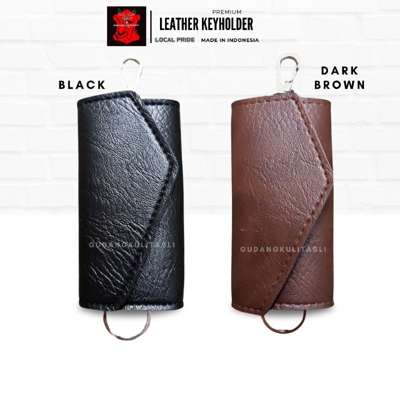 GANTUNGAN Plain PU Leather Car Motorcycle Registration Wallet Premium ...