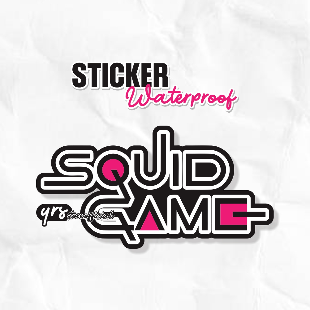 Squid Game Sticker Waterproof Max Decal Size +- 9,6 x 4,9 cm | Shopee ...