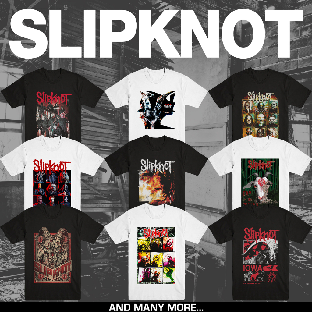 SLIPKNOT | BAND T-SHIRT | GROOVE METAL | MERCHANDISE | Shopee Philippines