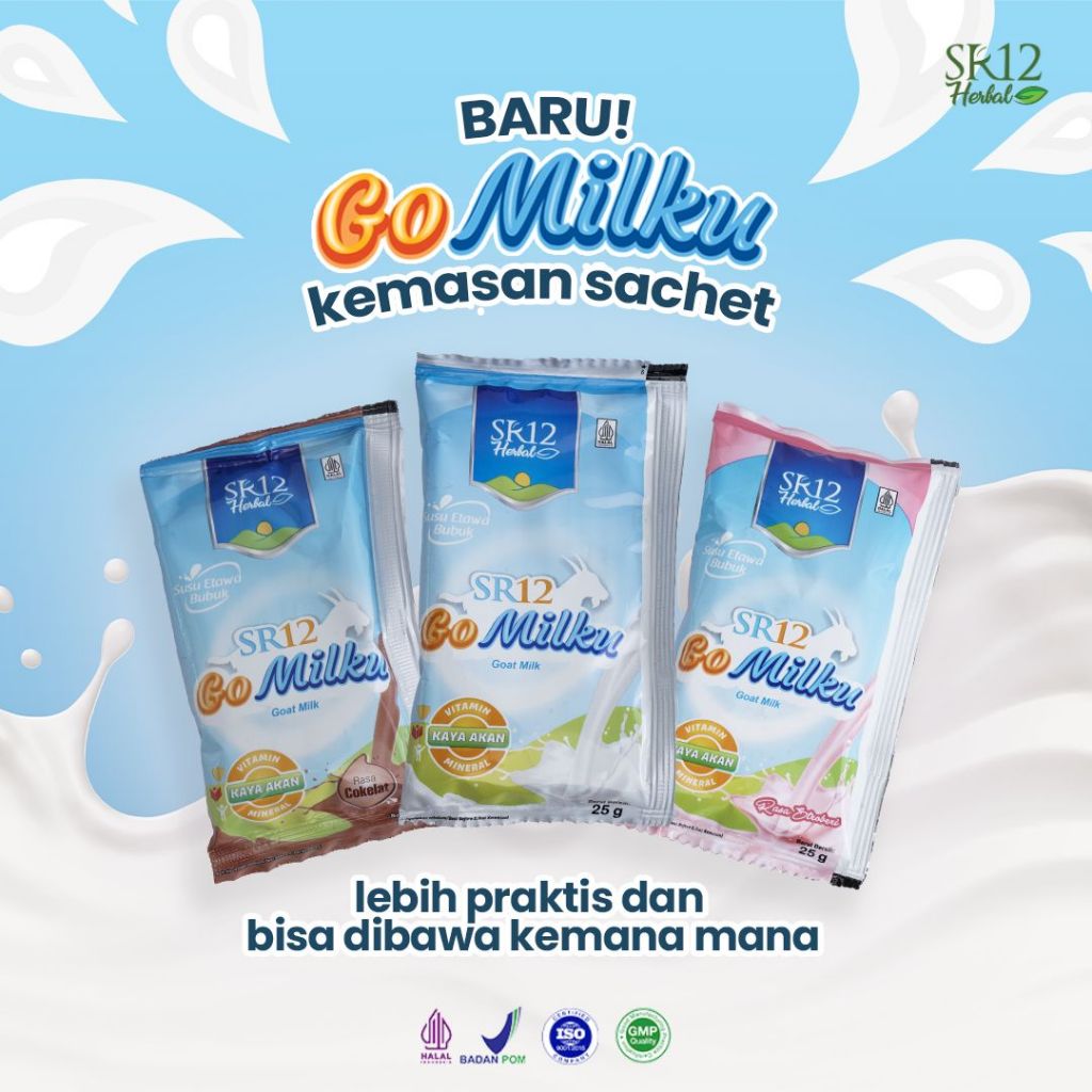 GOMILKU SR12 SACHET GO MILKU SR12 ORIGINAL, VANILLA, CHOCOLATE ...