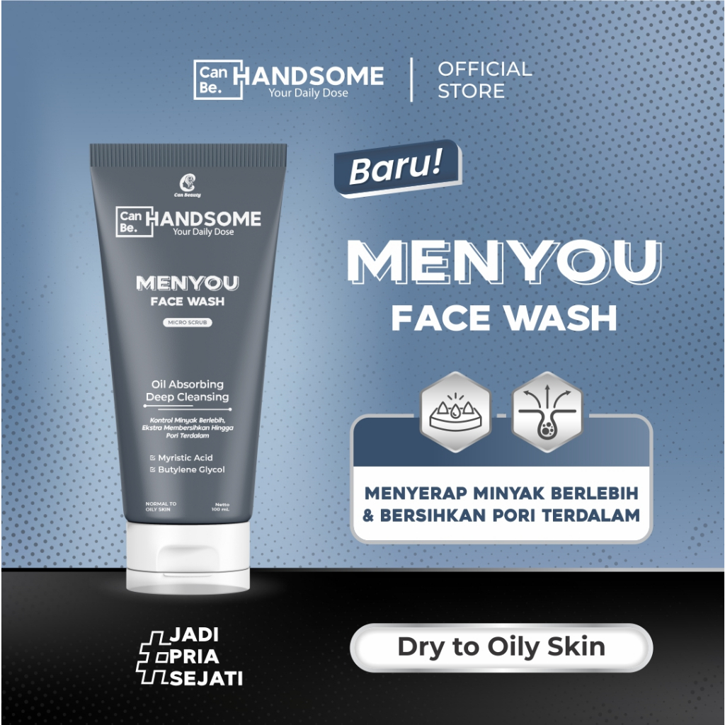 Menyou FACIAL WASH Skincare Men From CANBE HANDSOME | Shopee Philippines