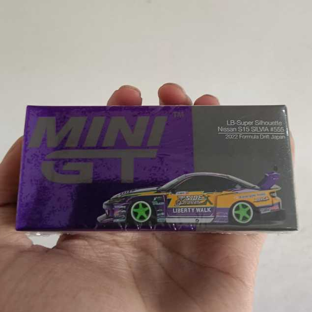 Mini GT NO 576 LB-SUPER SILHOUETTE NISSAN S15 SILVIA 555 PURPLE FORMULA ...