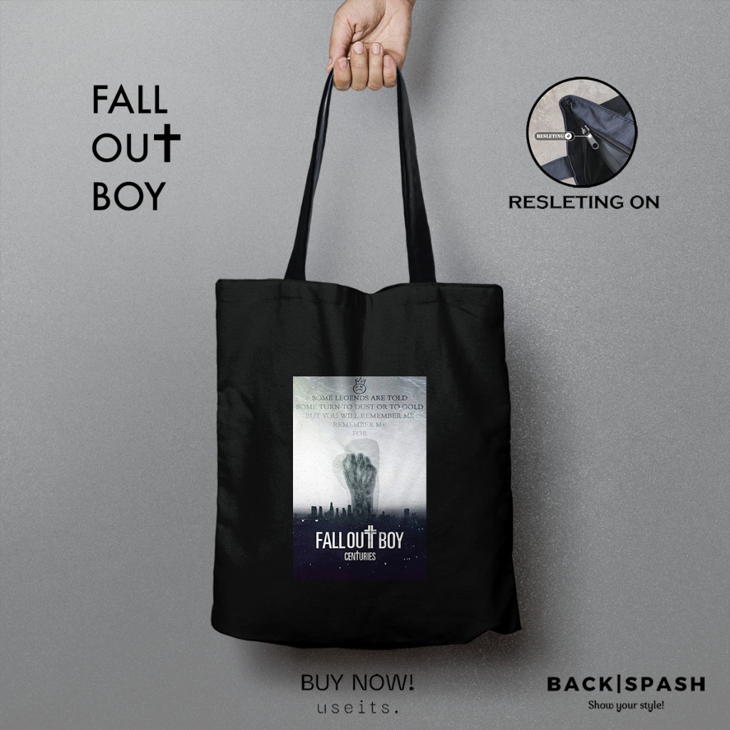 Fall Out Boy Band Totebag - Men's Totebag - Women's Totebag - Custom ...