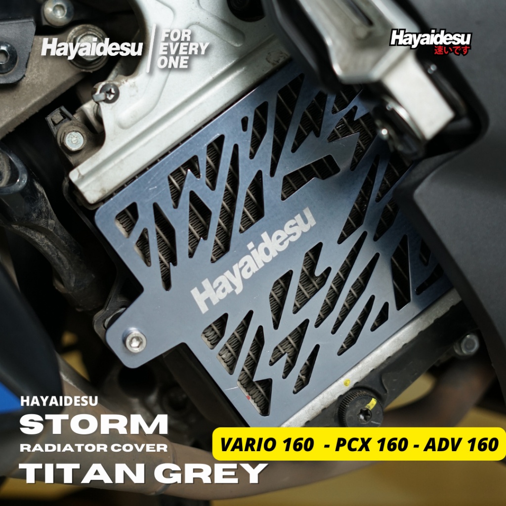 Hayaidesu RADIATOR COVER HONDA 160 ANODIZE – Vario 160, ADV 160, PCX ...