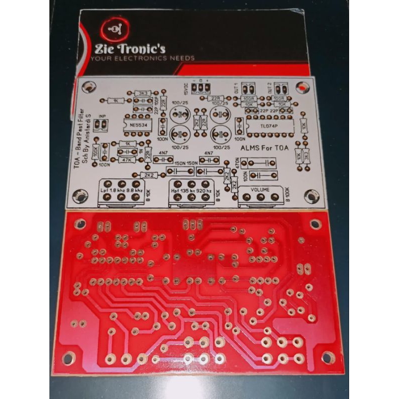 PCB ALMS TOA SCHEMATIC ANIMARDI BPF PASS FILTER BAND | Shopee Philippines