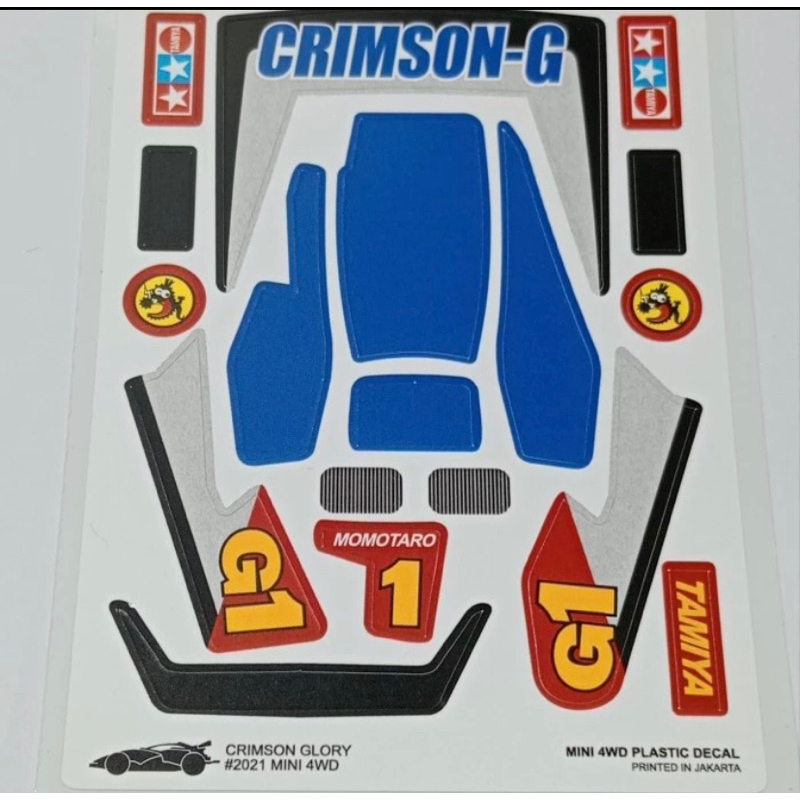 Mini Decal 4WD CRIMSON GLORY/STICKER TAMIYA CRIMSON GLORY | Shopee ...