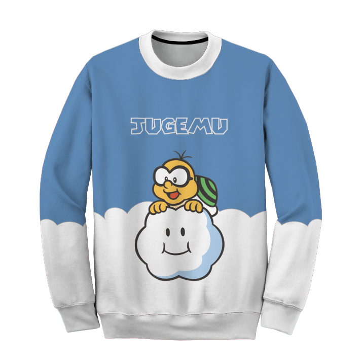Mario Jugemu Cloud Sweater Soft Soft Thick Full Sublime Printing Can Be ...