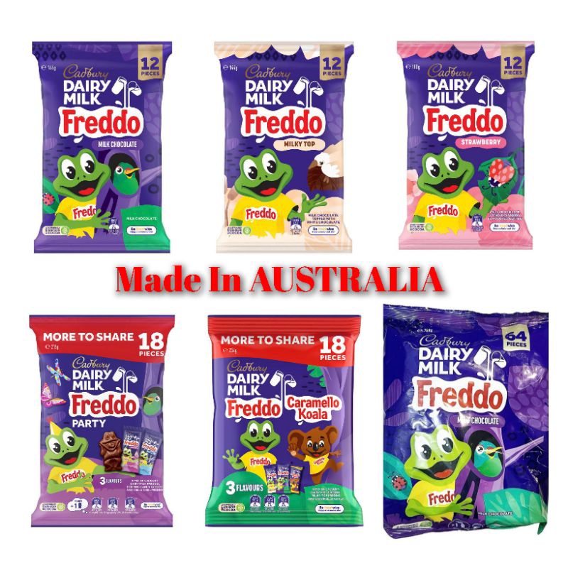 Cadbury Dairy Milk Freddo AUSTRALIA Contents 12 pcs per Pack 140g ...