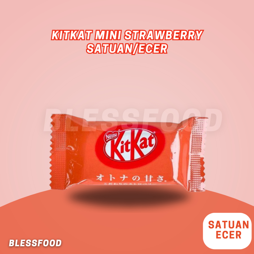 Japanese Chocolate Kitkat Mini Strawberry Unit/Retail | Shopee Philippines