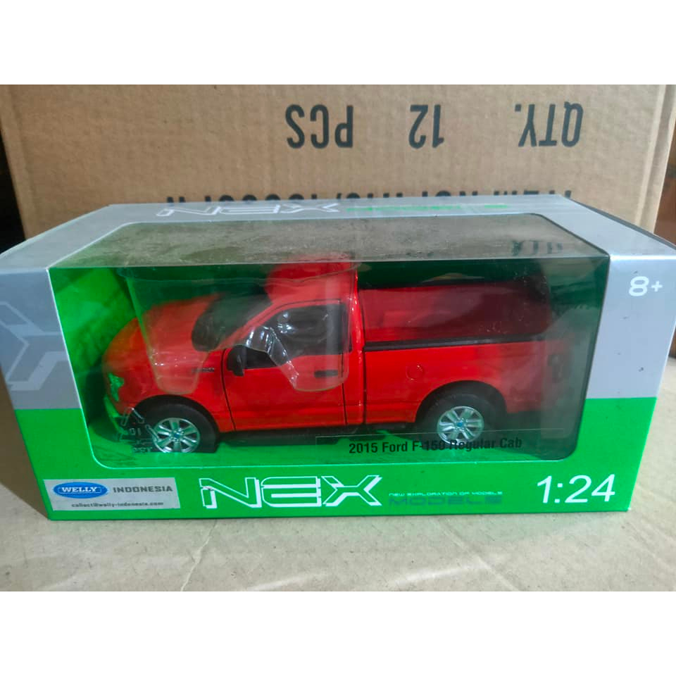 Diecast Car 2015 Ford F-150 Regular Cab Welly Nex Scale 1/24 | Shopee ...