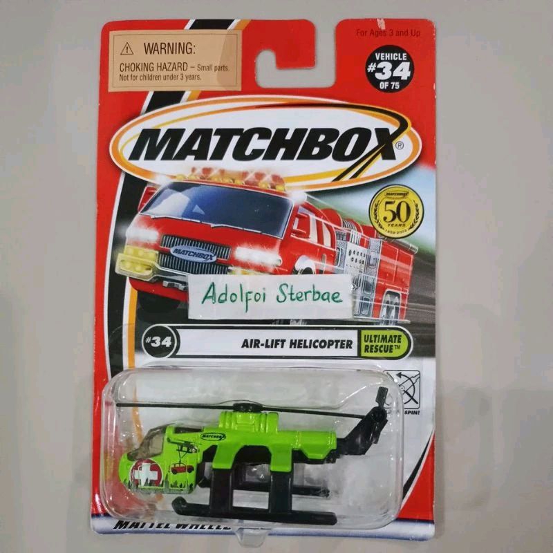 Matchbox air-lift airlift helicopter aircraft helicopter ultimate ...